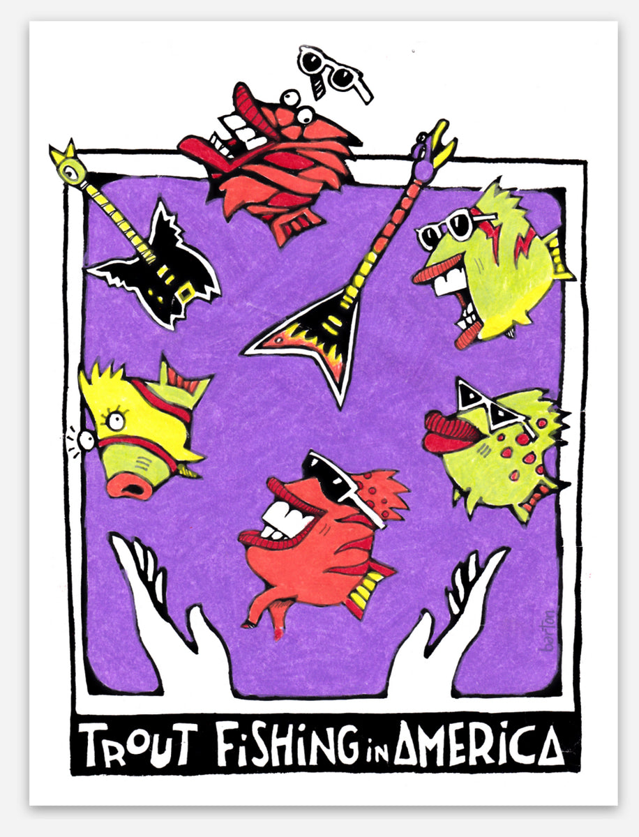 Juggle Fish sticker – Trout Fishing in America